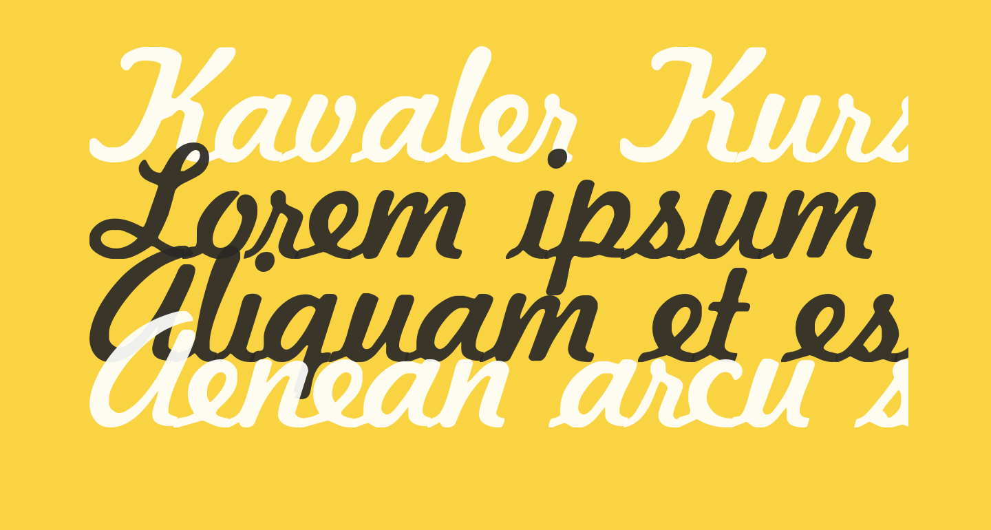 Kavaler Kursive free Font - What Font Is