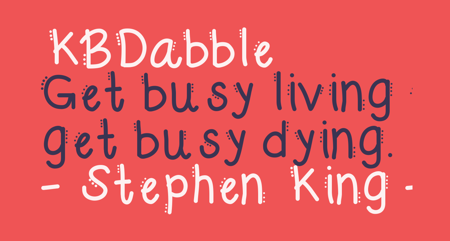 KBDabble free Font - What Font Is