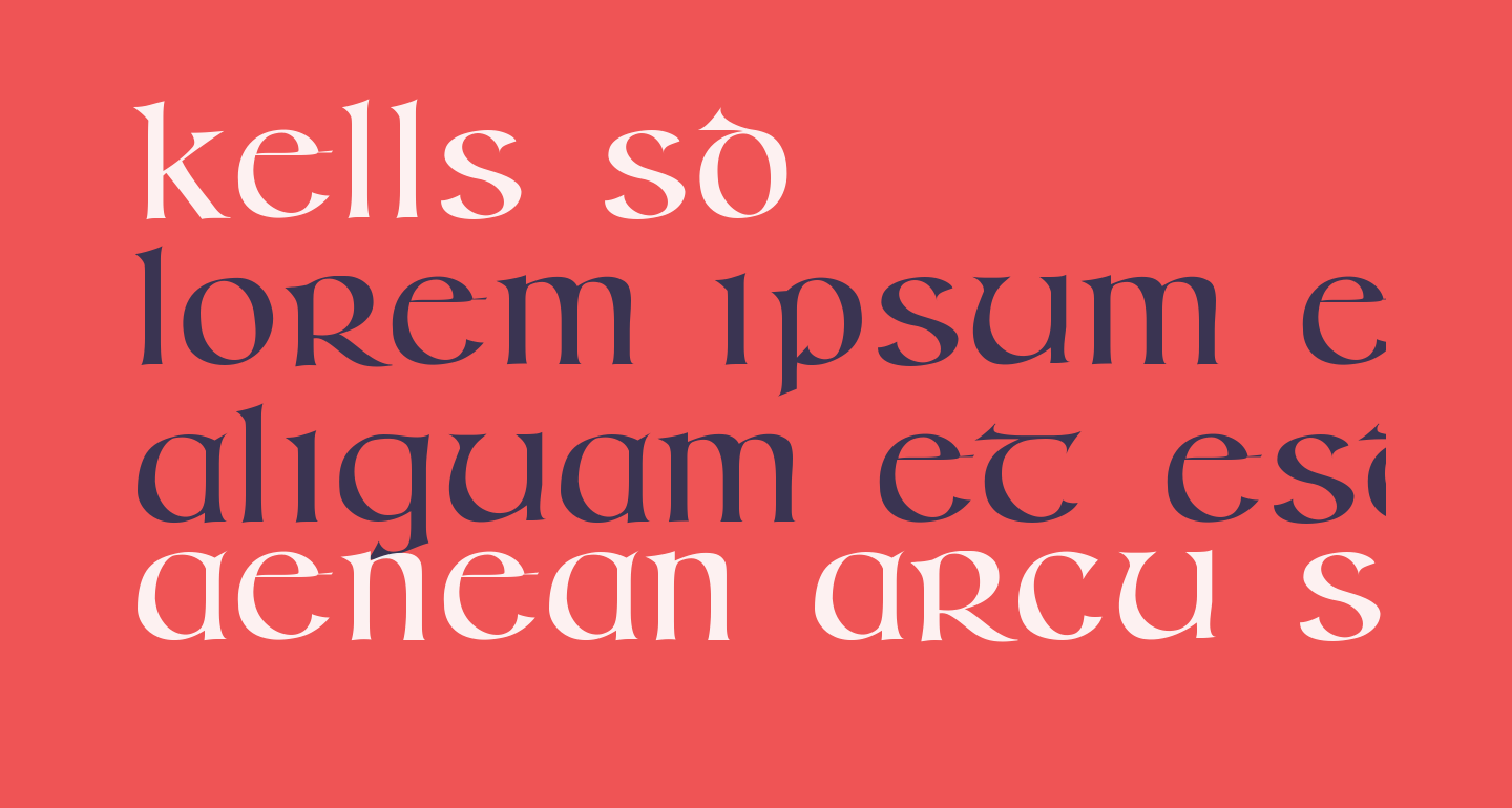Kells SD free Font - What Font Is