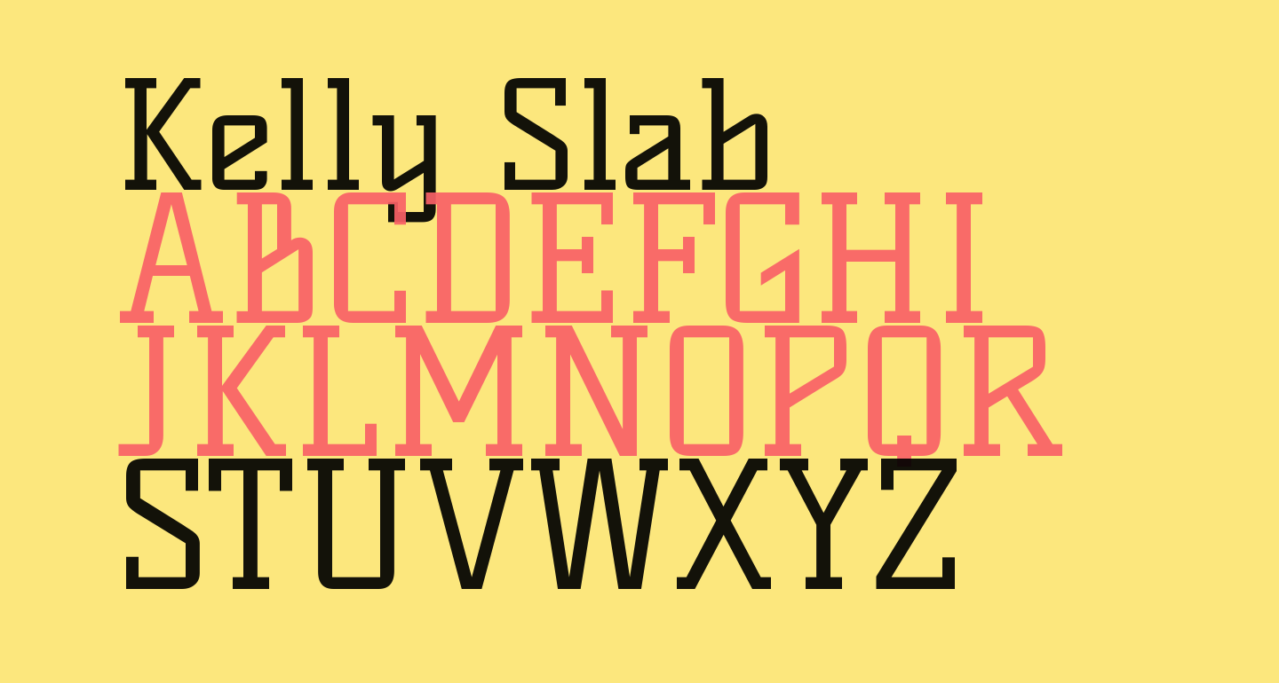Kelly Slab free Font - What Font Is