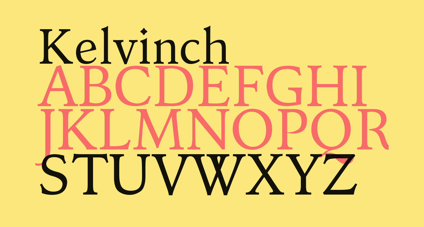 Kelvinch free Font - What Font Is