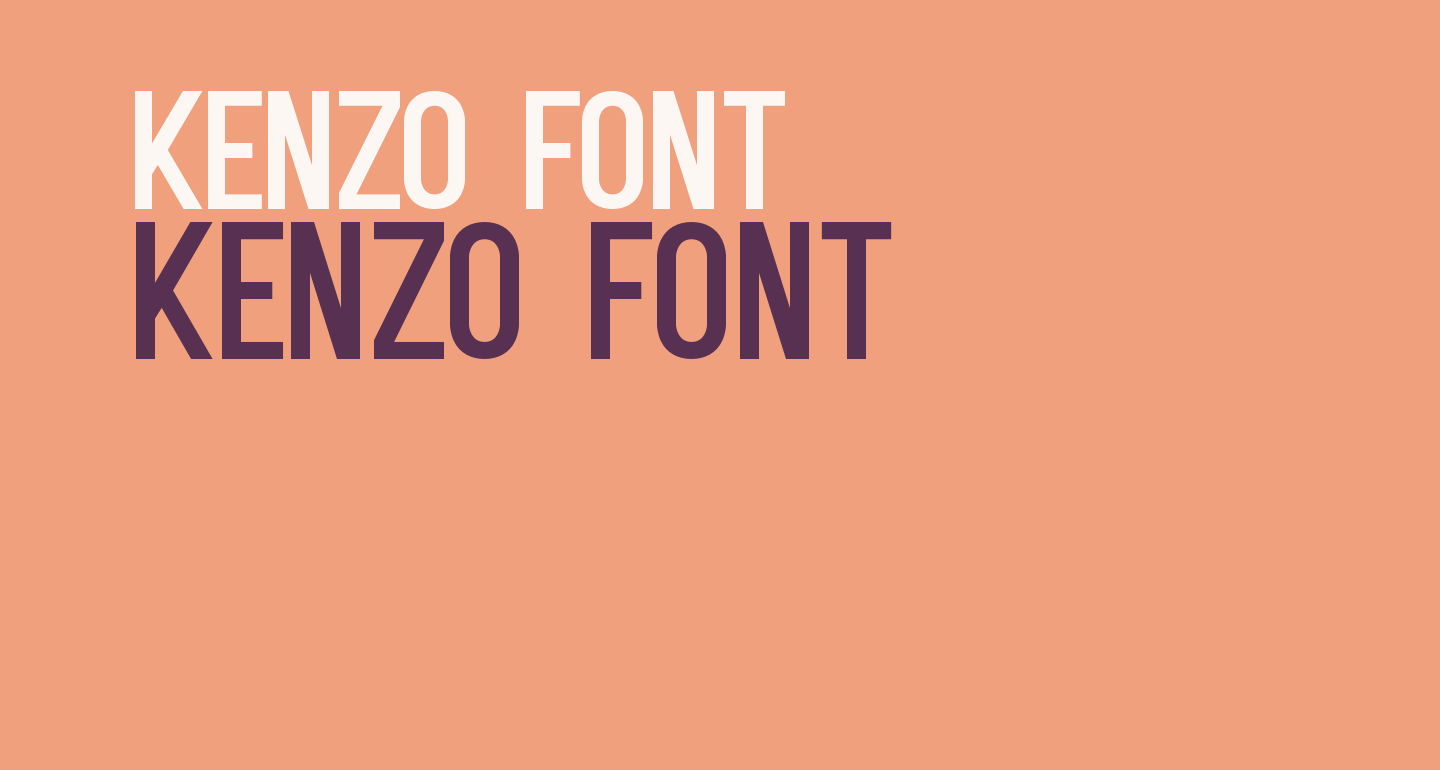 Kenzo free Font - What Font Is
