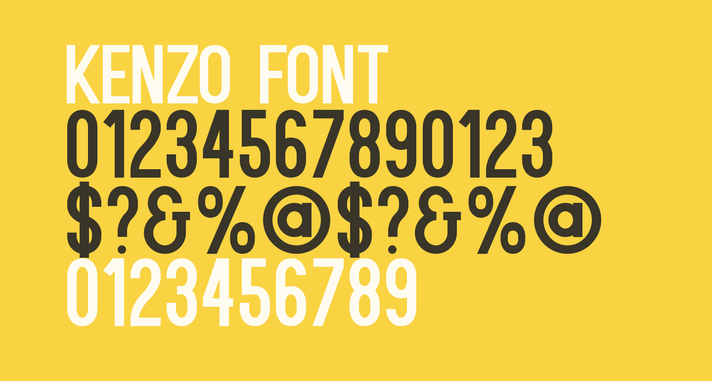 Kenzo free Font - What Font Is