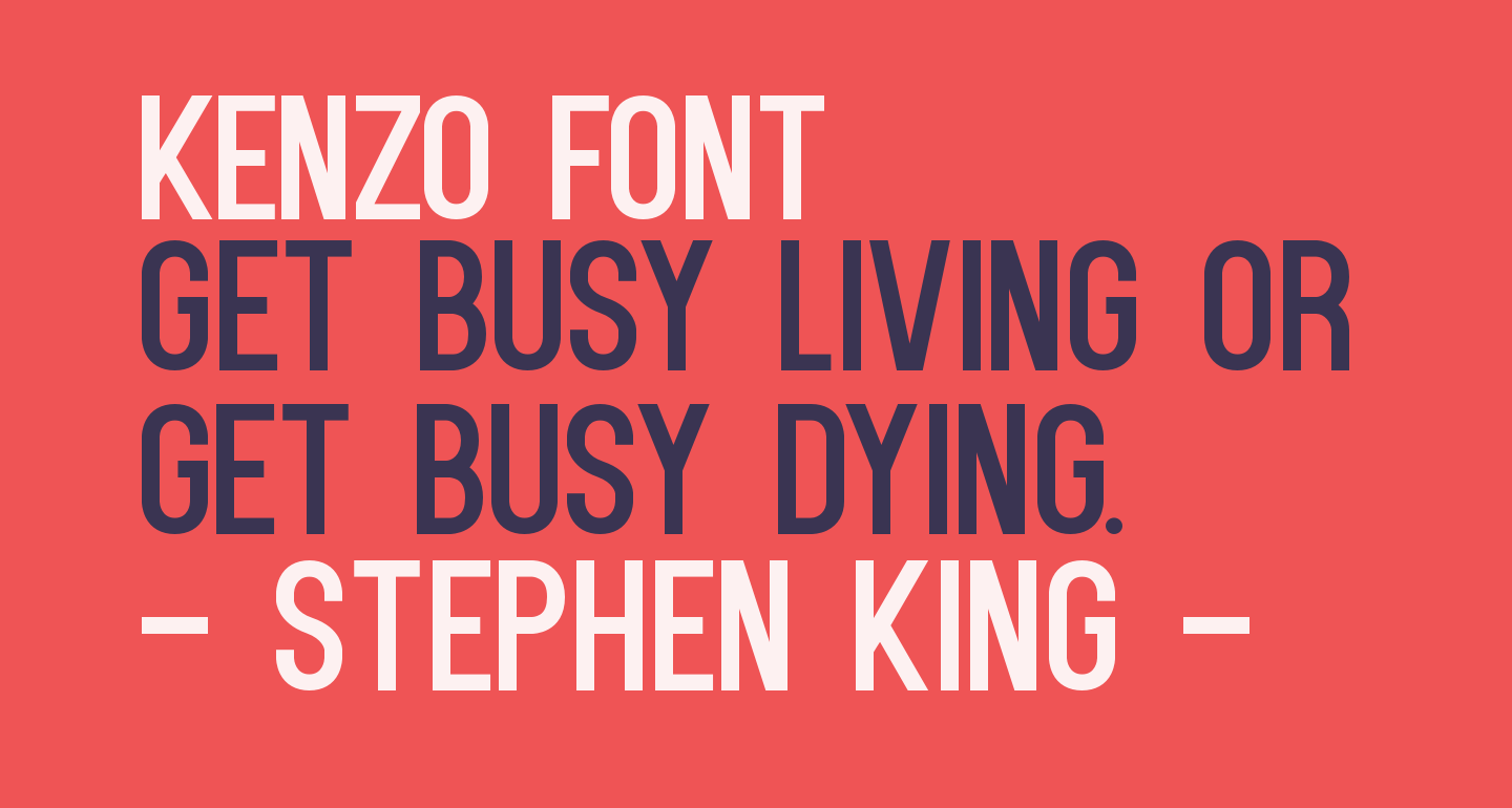 Kenzo free Font - What Font Is