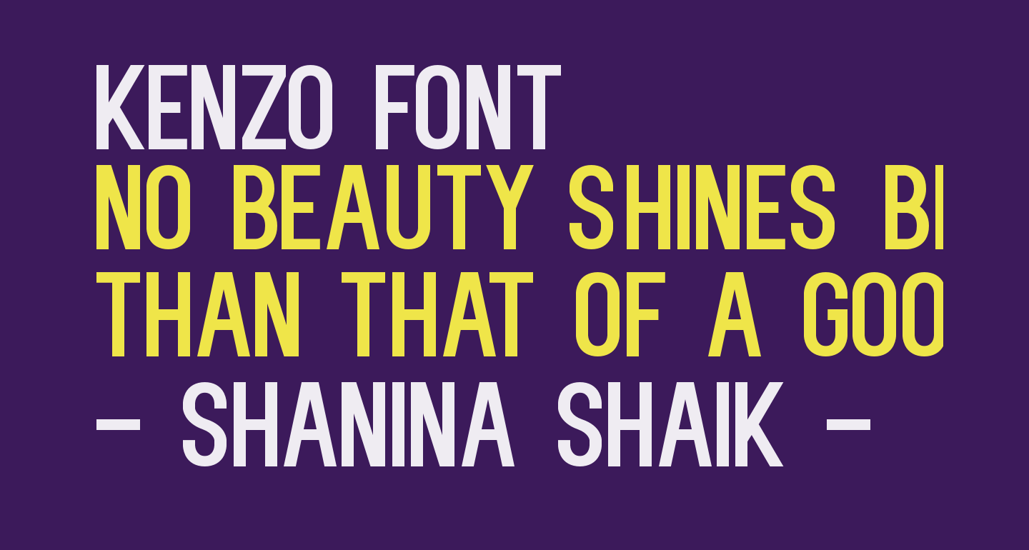 Kenzo free Font - What Font Is