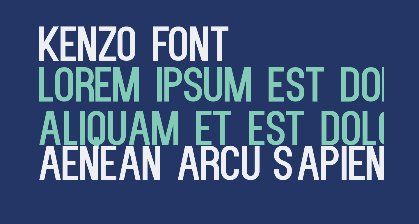 Kenzo free Font - What Font Is