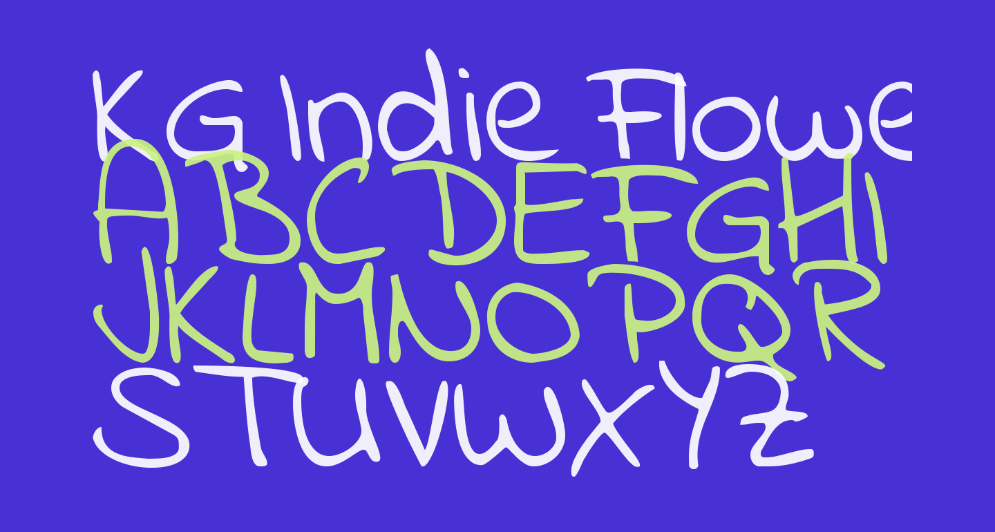 KG Indie Flower free Font - What Font Is