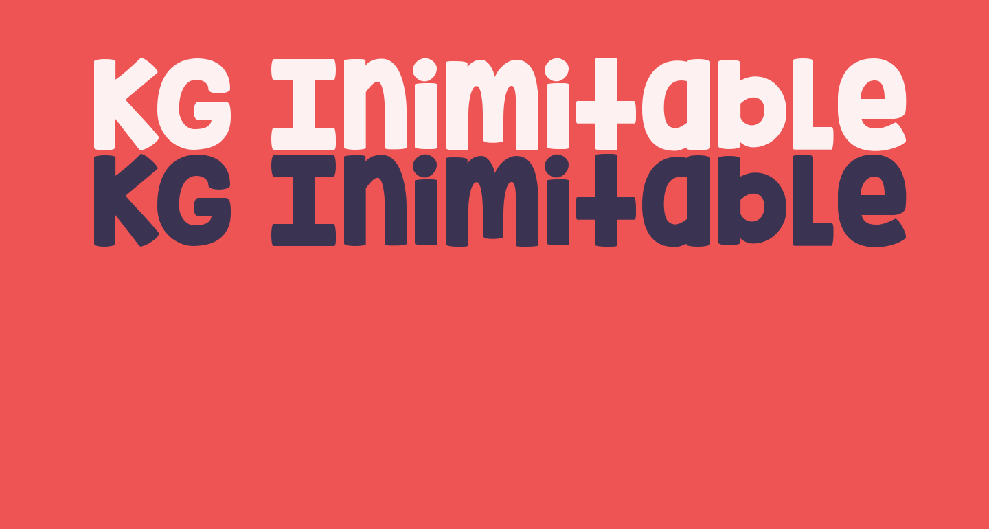 KG Inimitable Original free Font - What Font Is