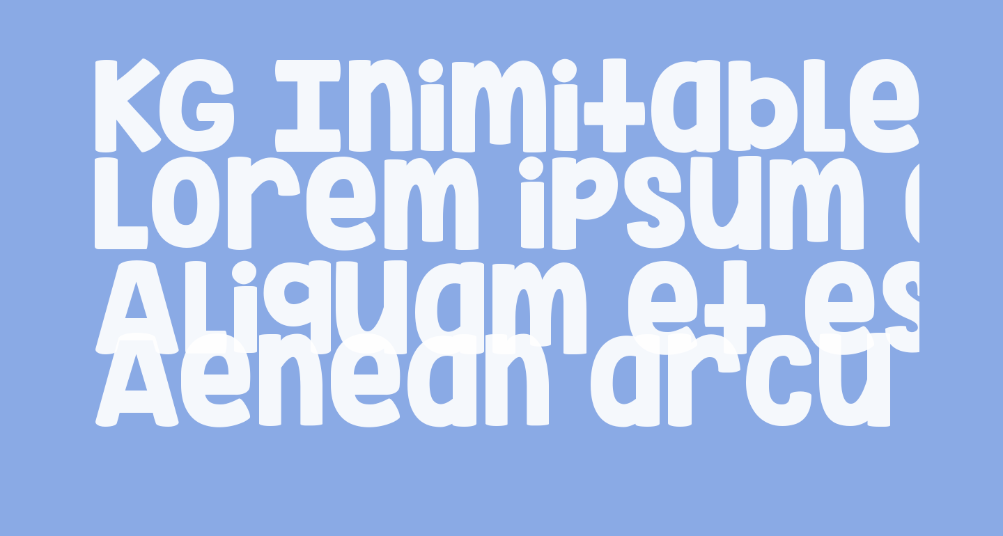 KG Inimitable Original free Font - What Font Is