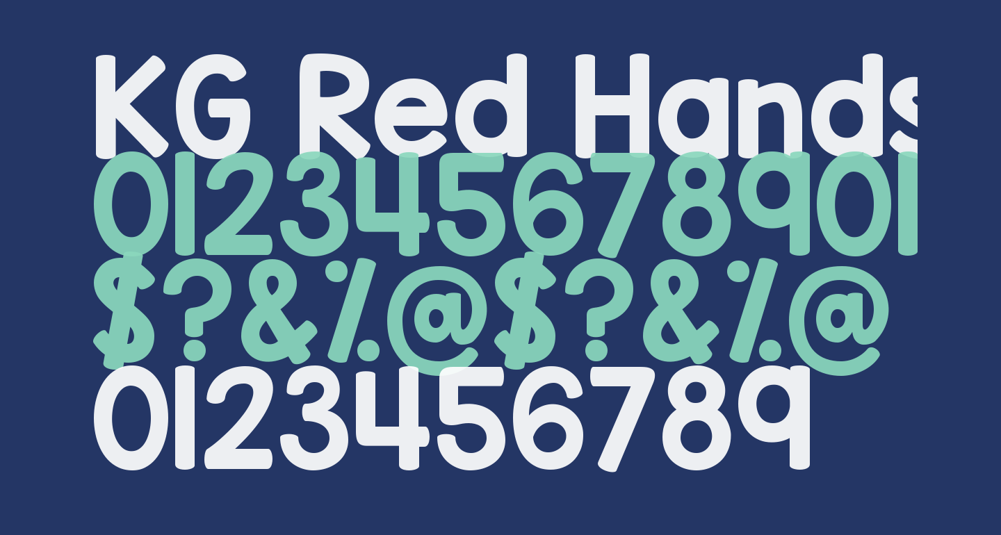 KG Red Hands free Font - What Font Is