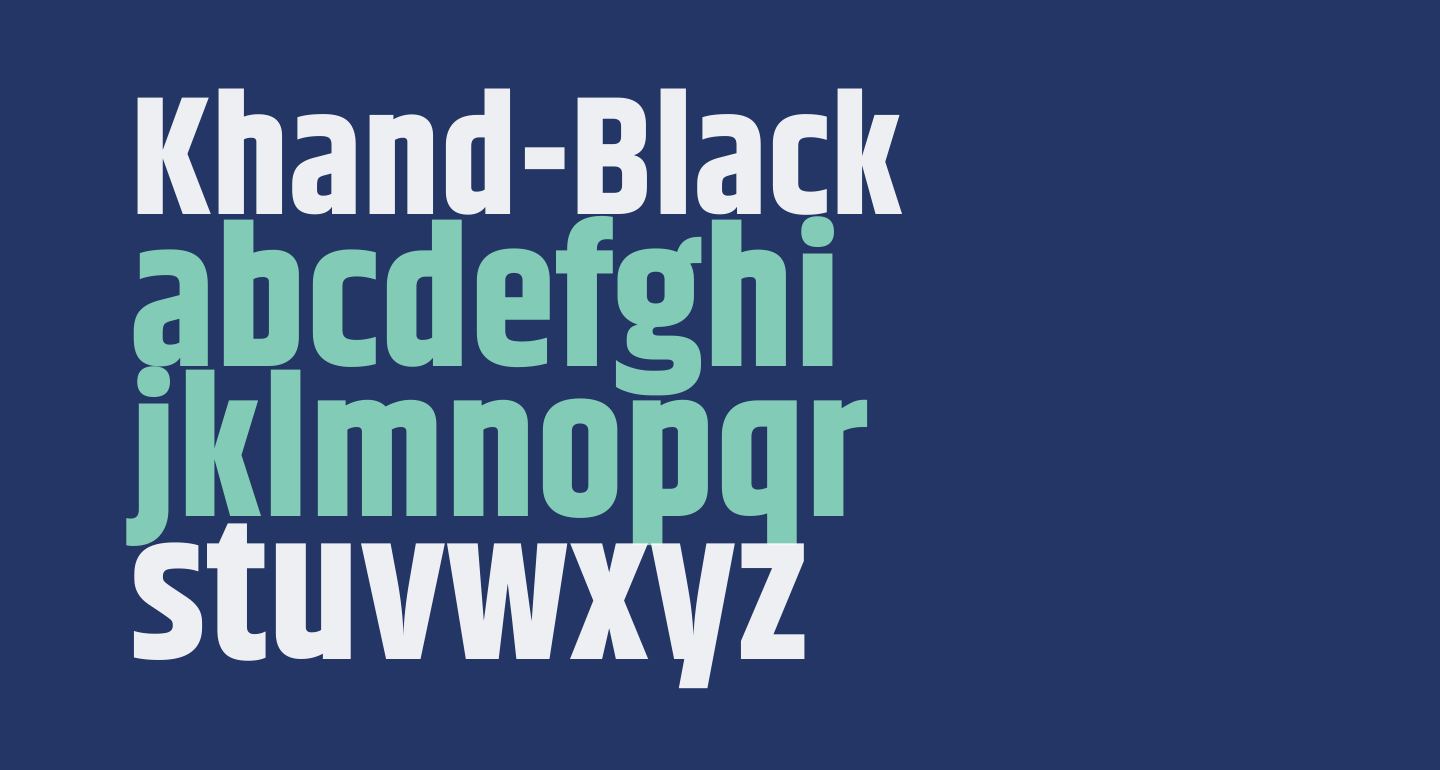 Khand-Black free Font - What Font Is