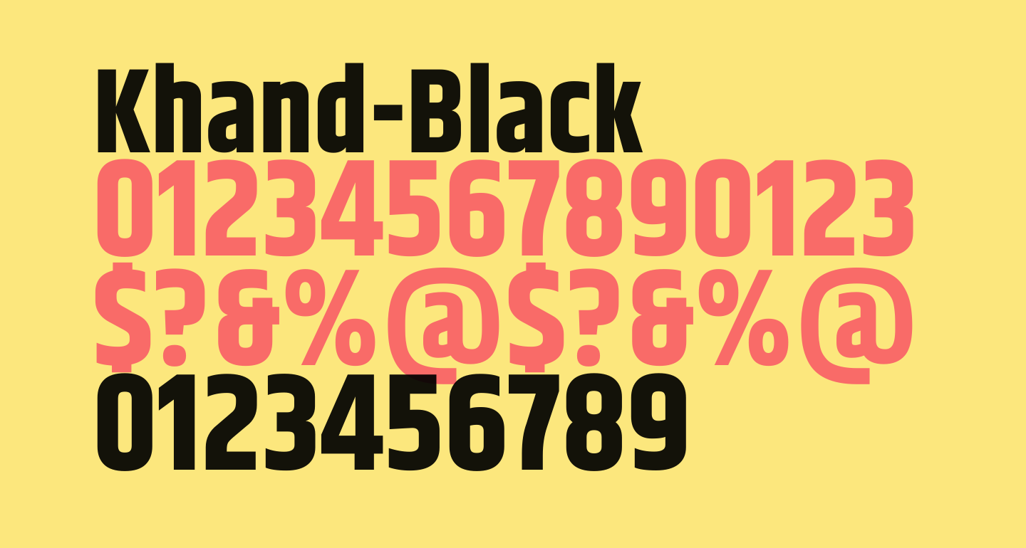 Khand-Black free Font - What Font Is
