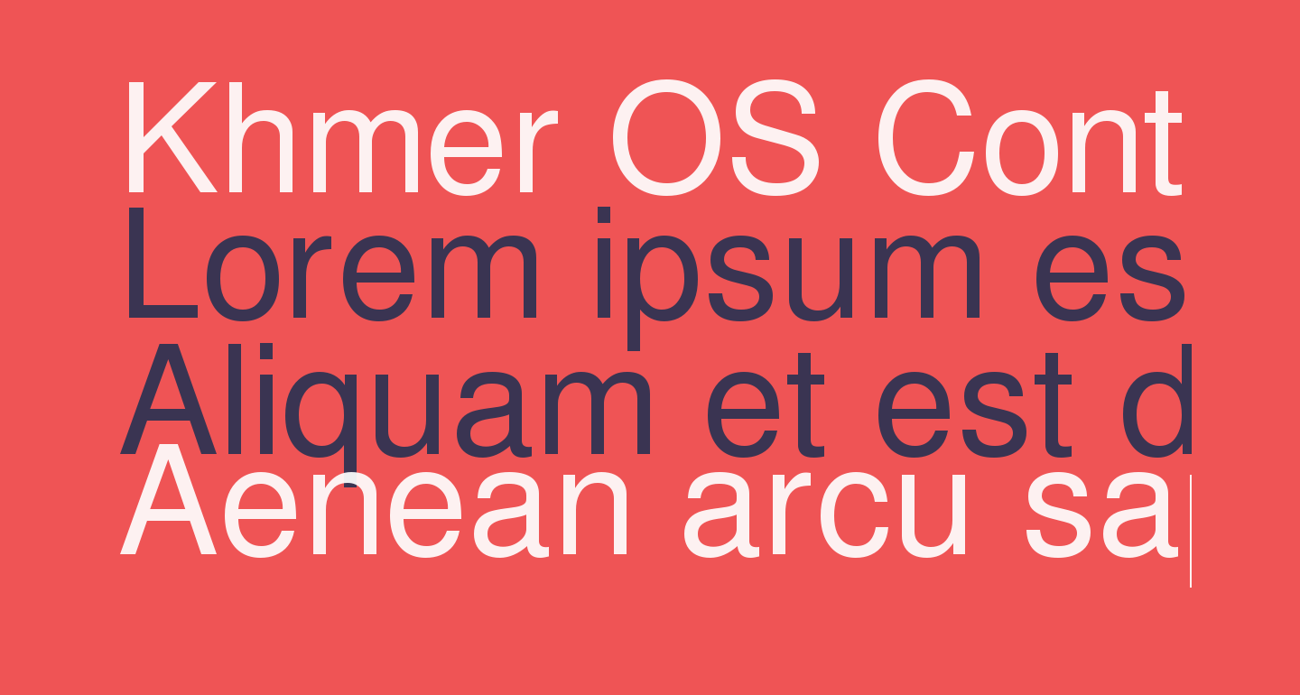 Khmer OS Content free Font - What Font Is
