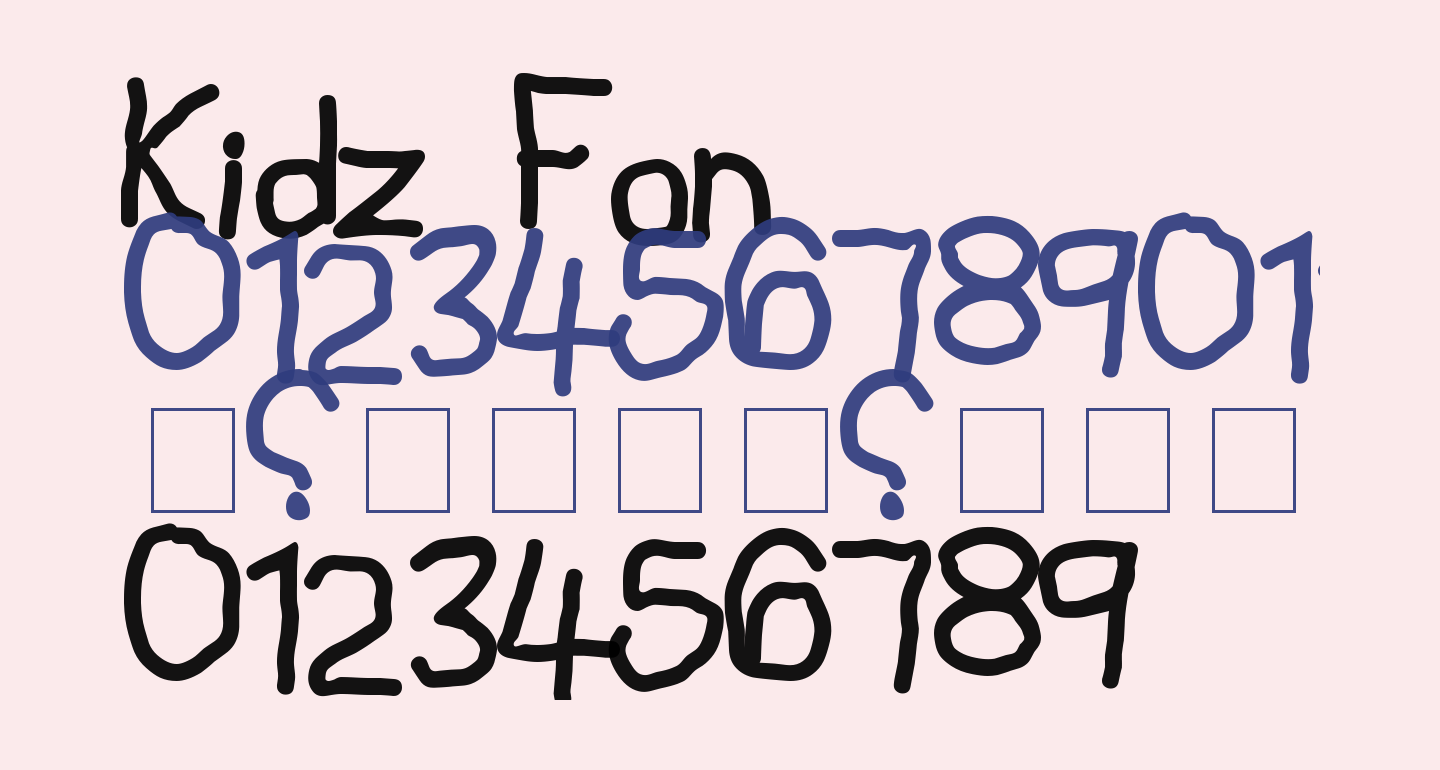 Kidz free Font - What Font Is