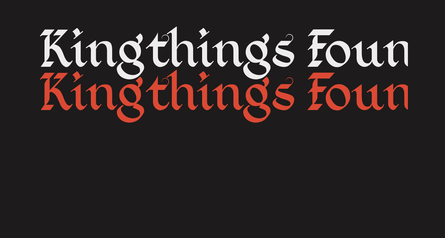 Kingthings Foundation free Font - What Font Is