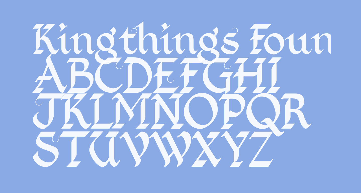 Kingthings Foundation free Font - What Font Is