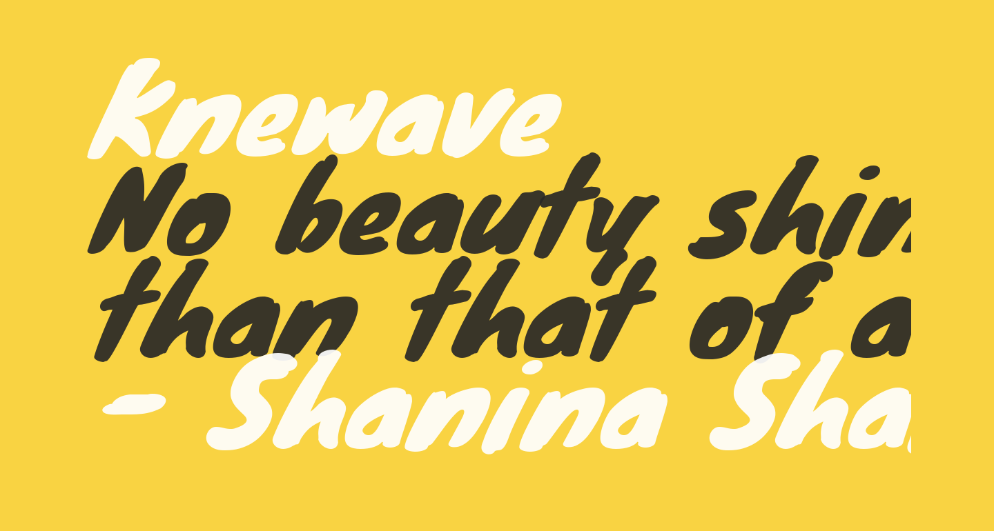 Knewave free Font - What Font Is