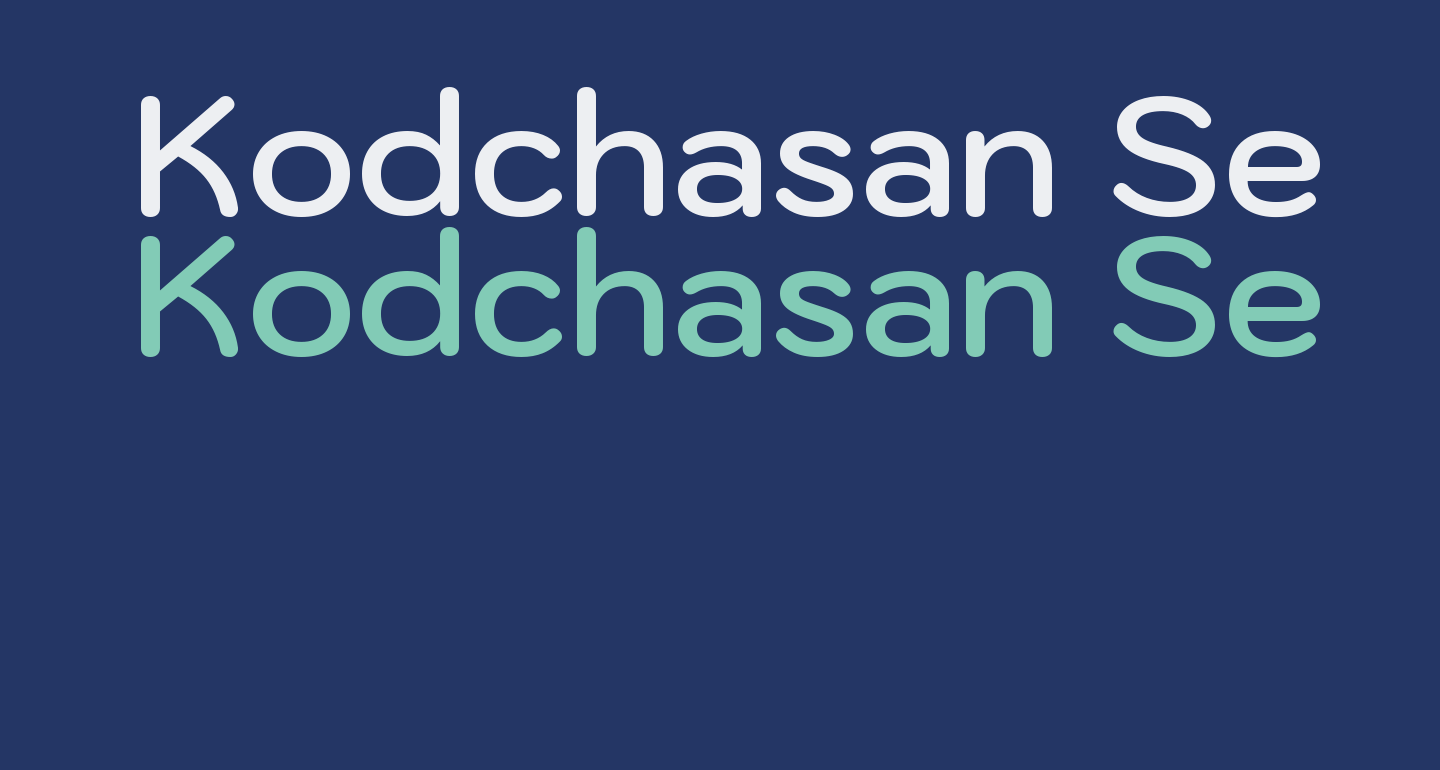 Kodchasan SemiBold free Font - What Font Is