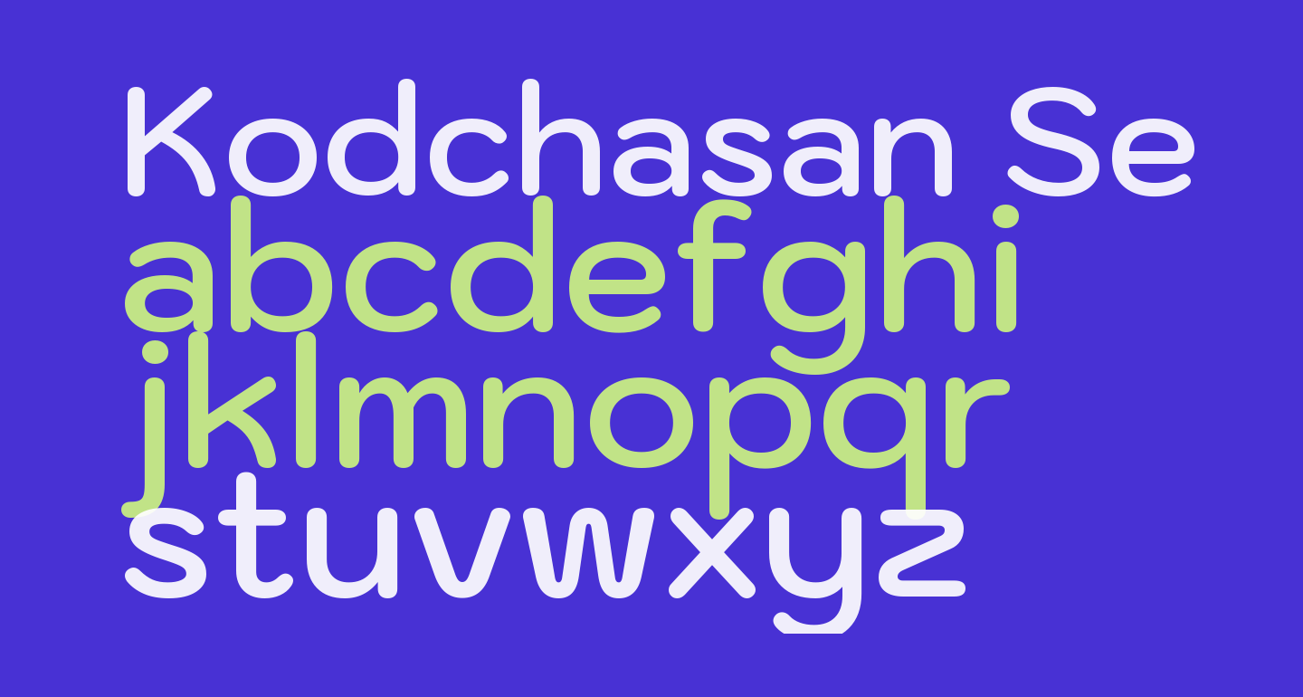 Kodchasan SemiBold free Font - What Font Is
