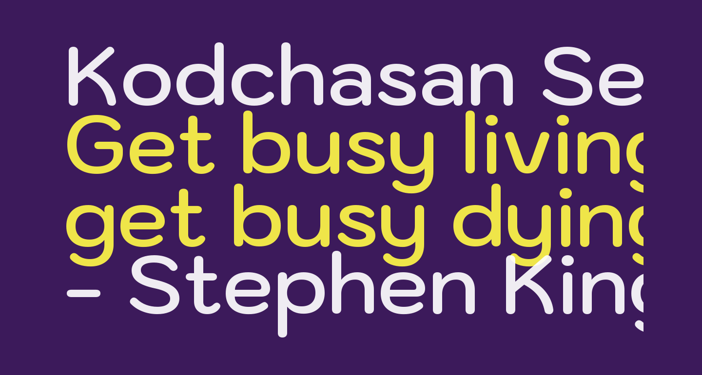 Kodchasan SemiBold free Font - What Font Is