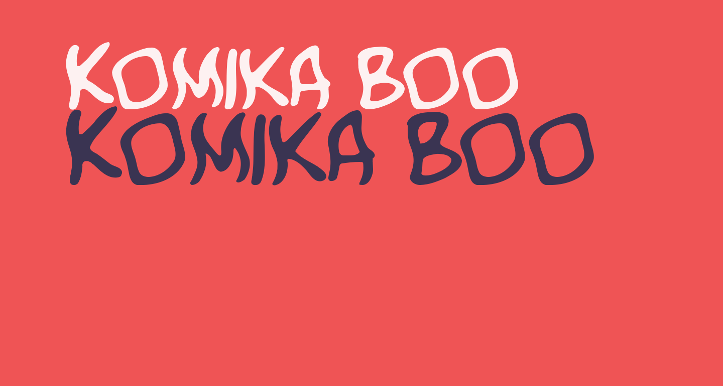 Komika Boo free Font - What Font Is