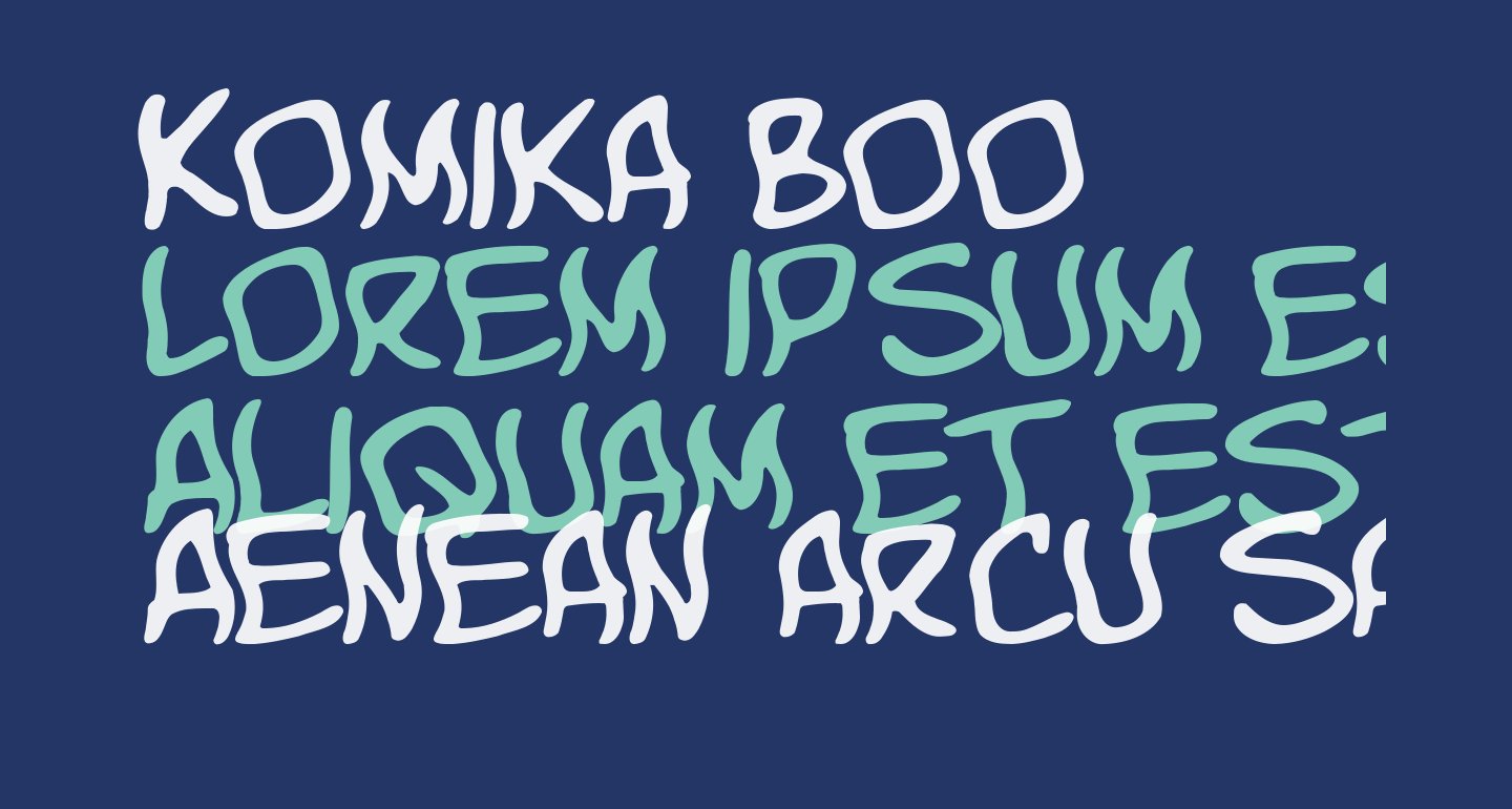 Komika Boo free Font - What Font Is