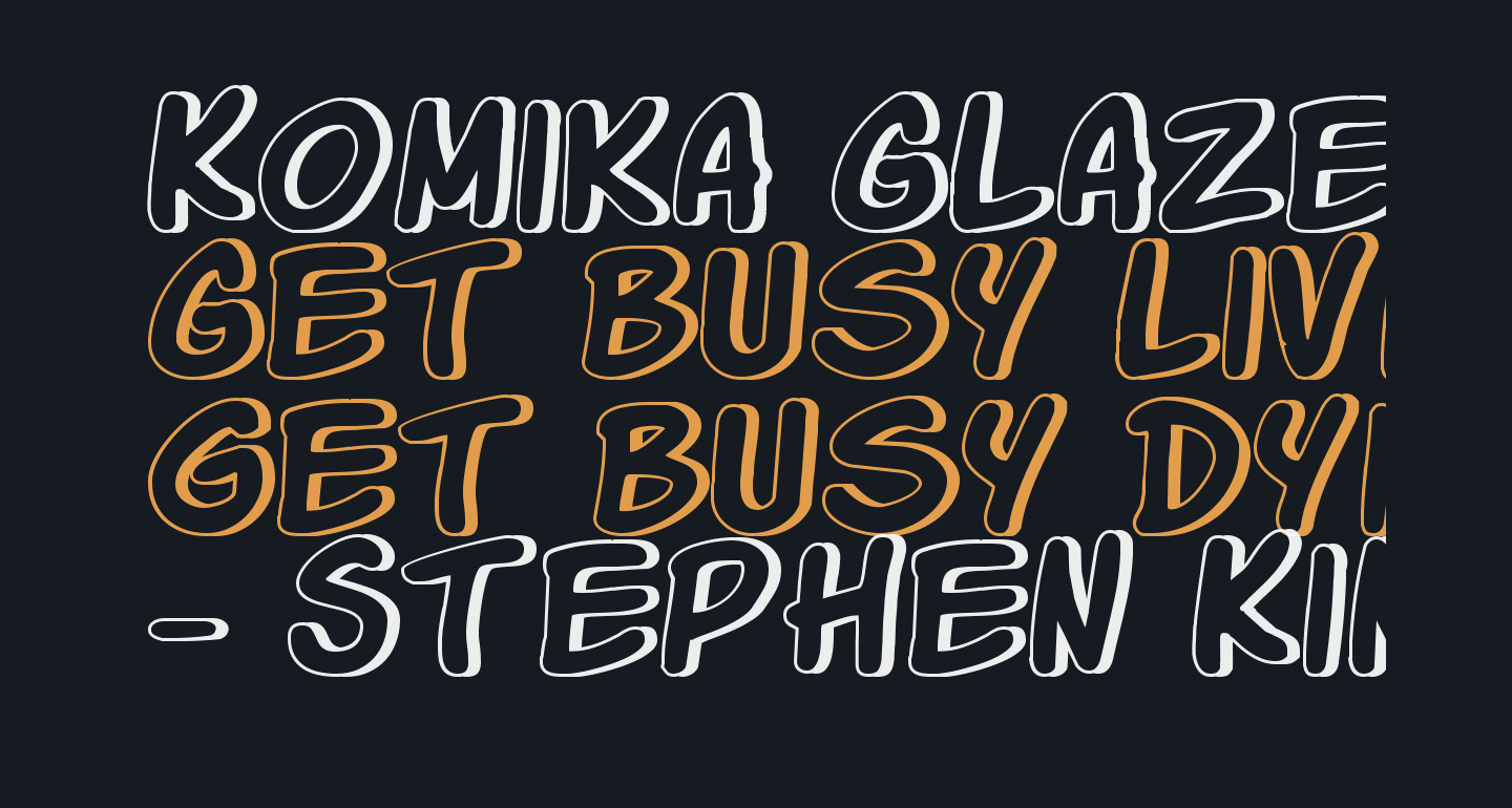 Komika Glaze free Font - What Font Is
