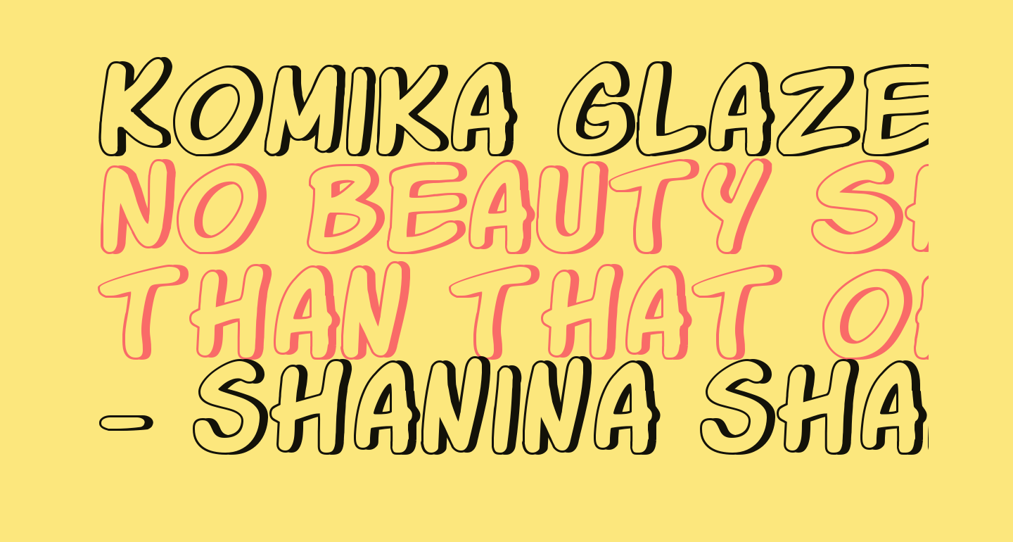 Komika Glaze free Font - What Font Is