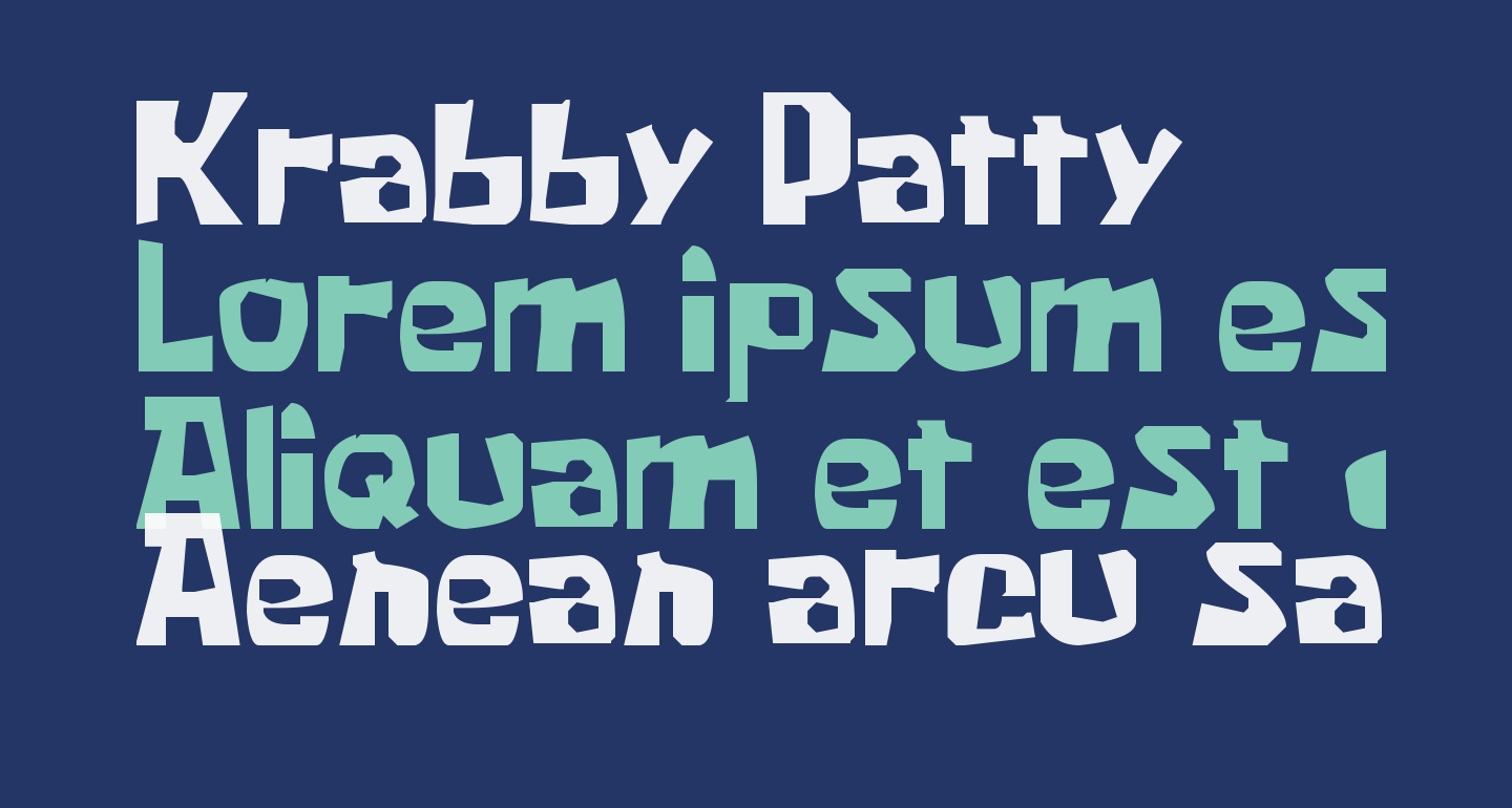 Krabby Patty free Font - What Font Is