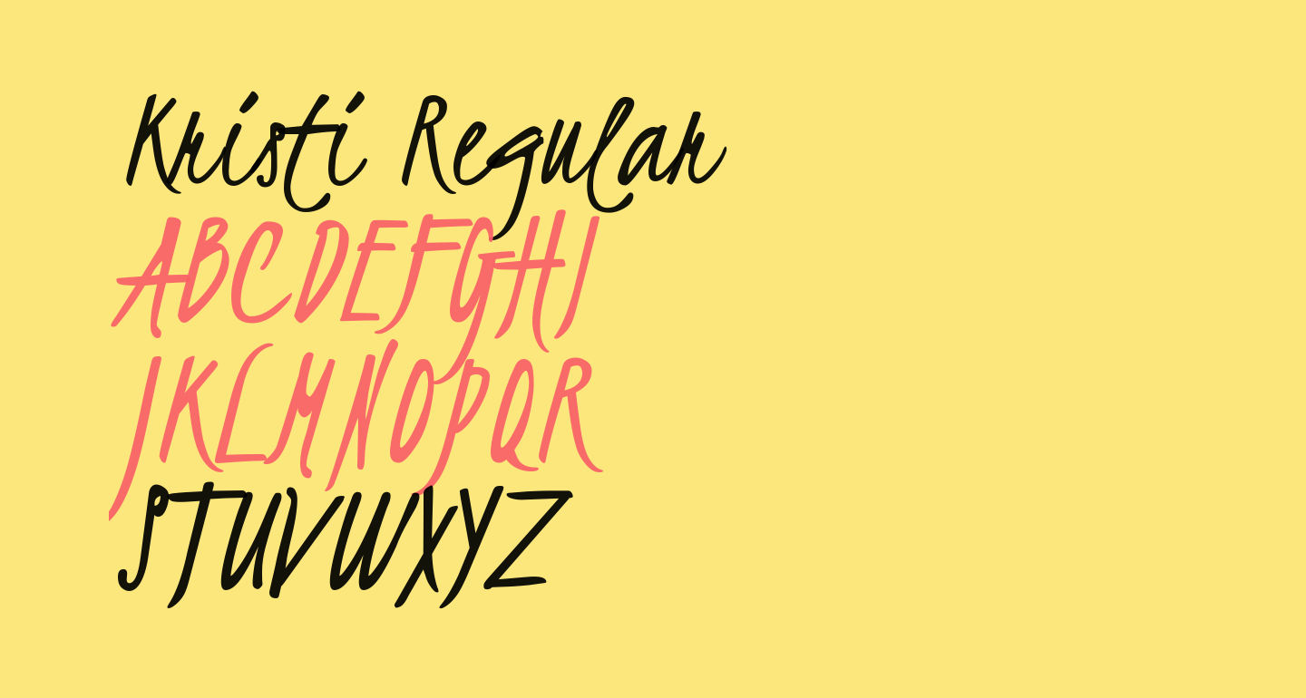 Kristi Regular free Font - What Font Is