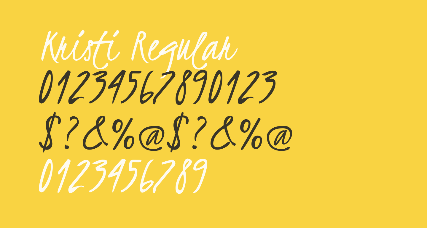 Kristi Regular free Font - What Font Is