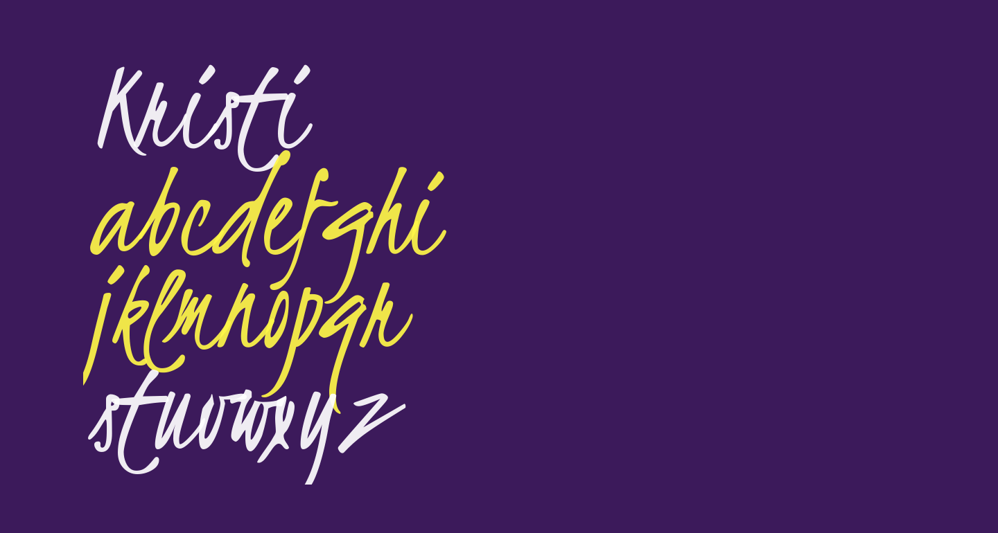 Kristi free Font - What Font Is