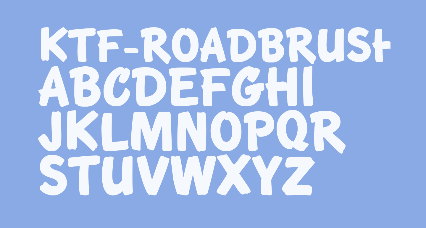 KTF-Roadbrush free Font - What Font Is