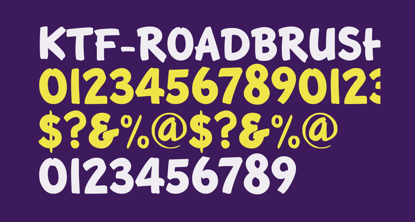 KTF-Roadbrush free Font - What Font Is