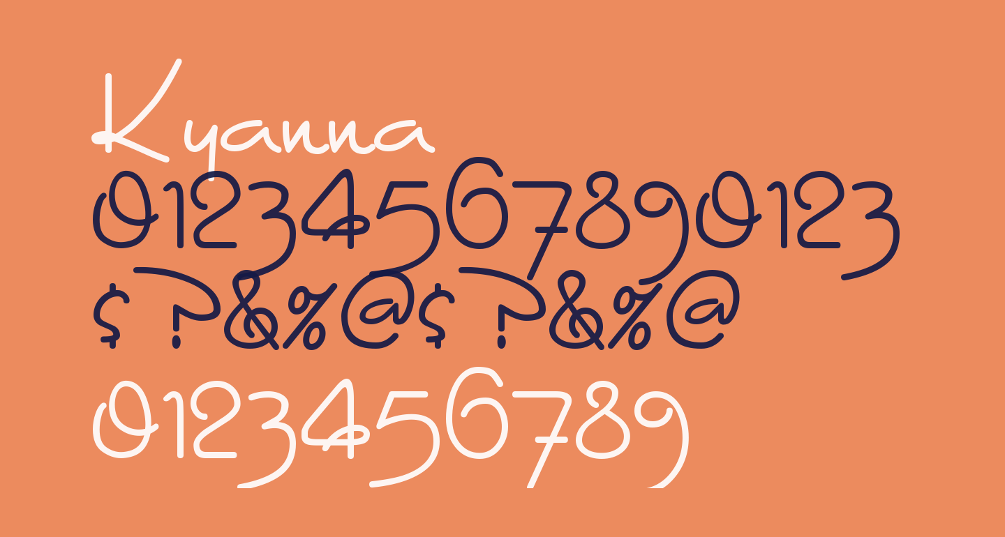 Kyanna free Font - What Font Is