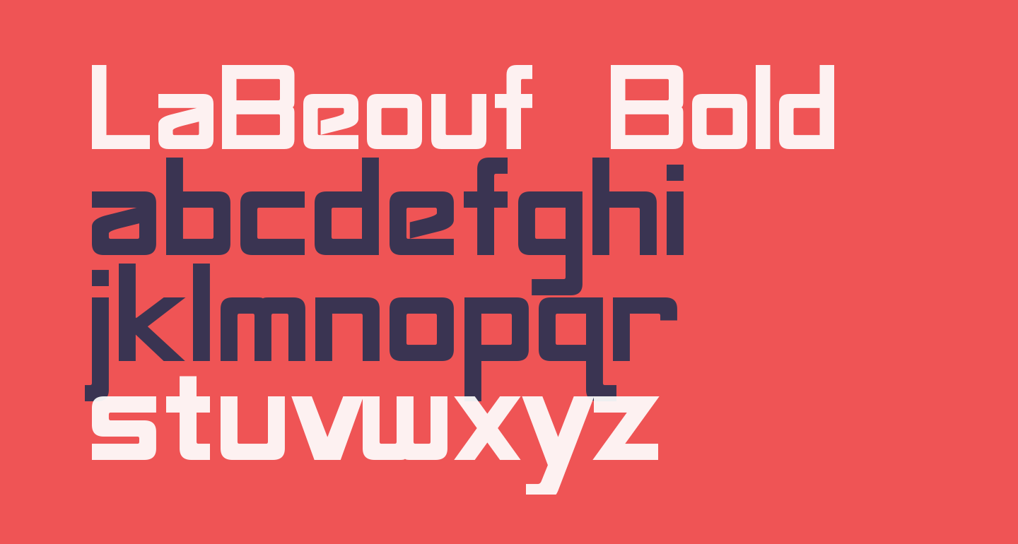 LaBeouf Bold free Font - What Font Is