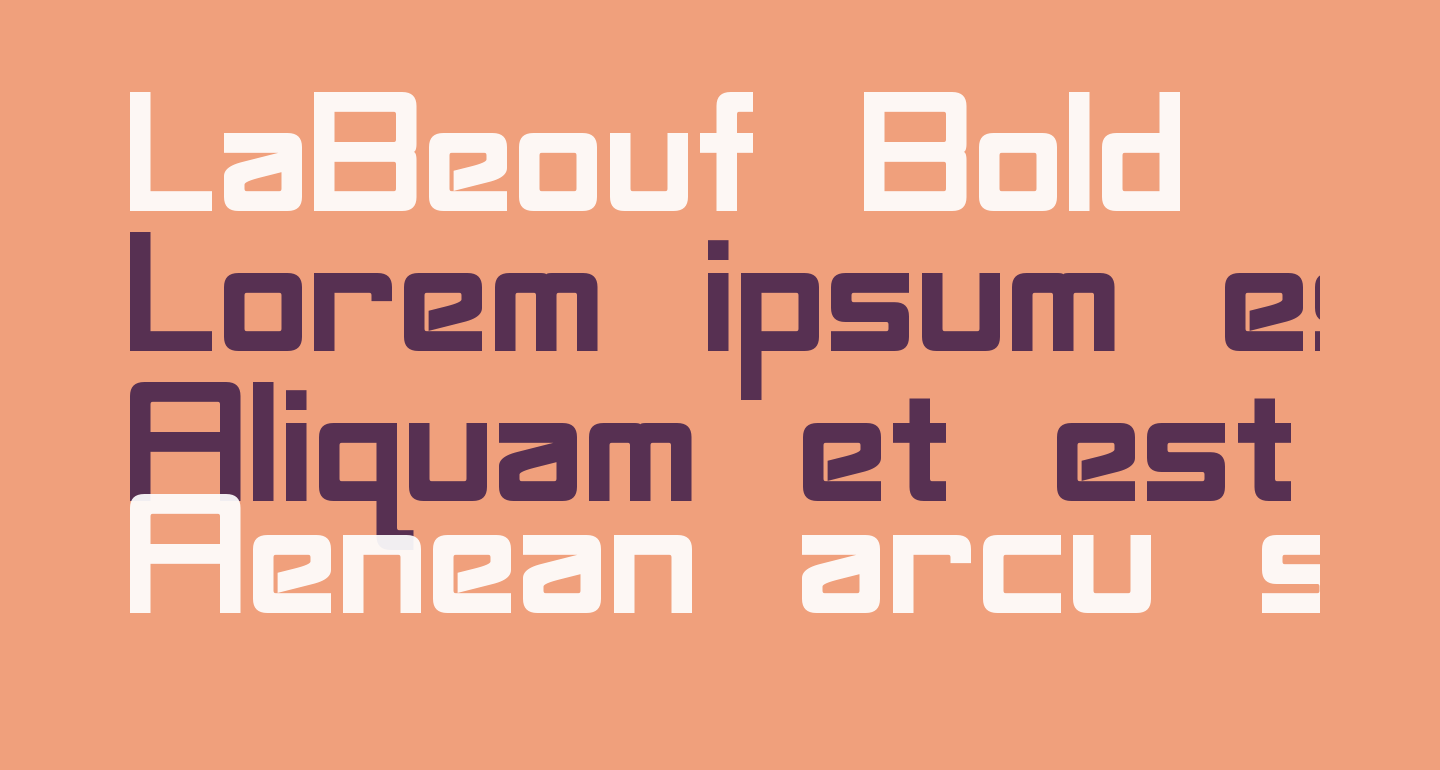 LaBeouf Bold free Font - What Font Is