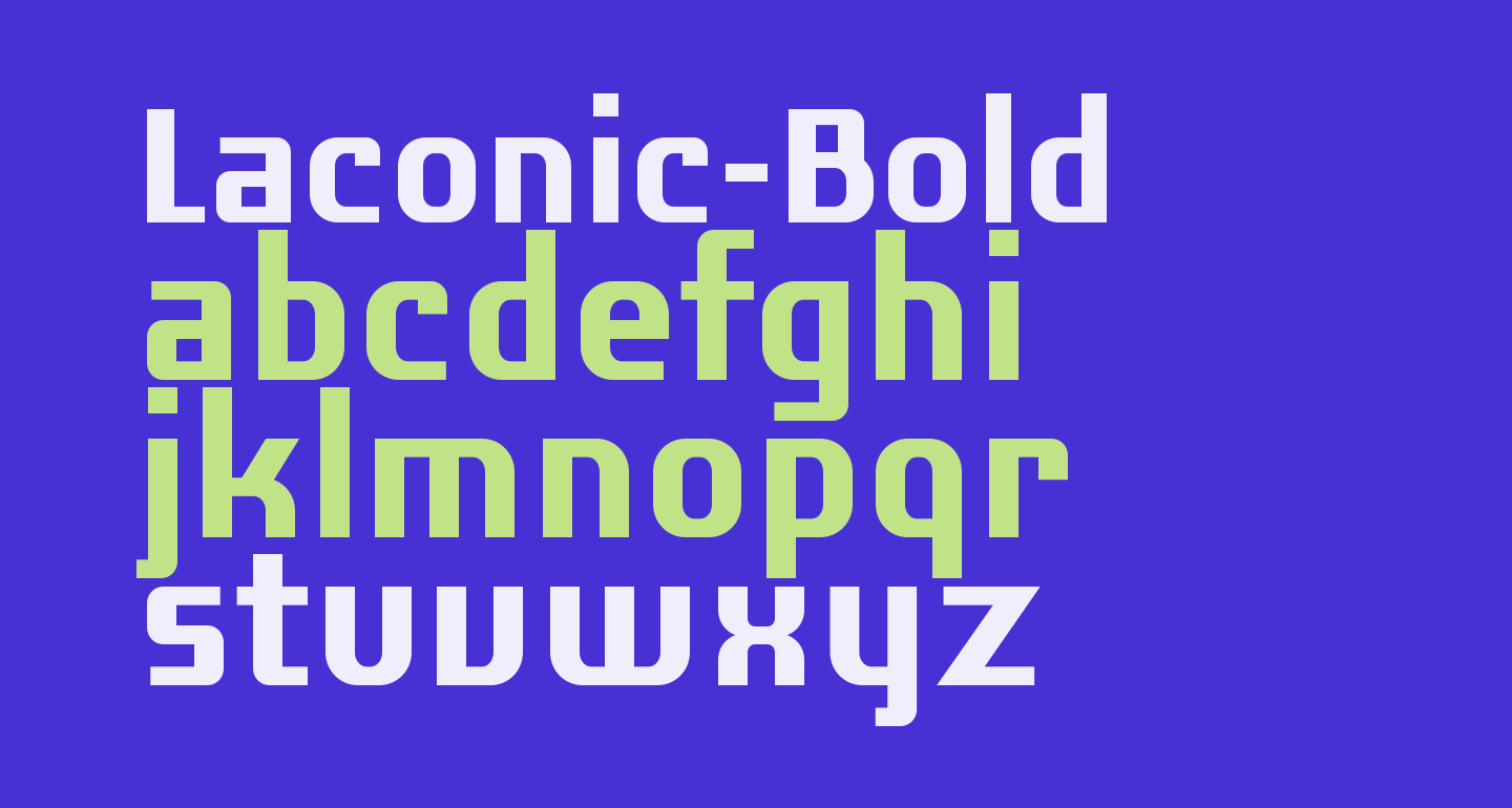 Laconic-Bold free Font - What Font Is