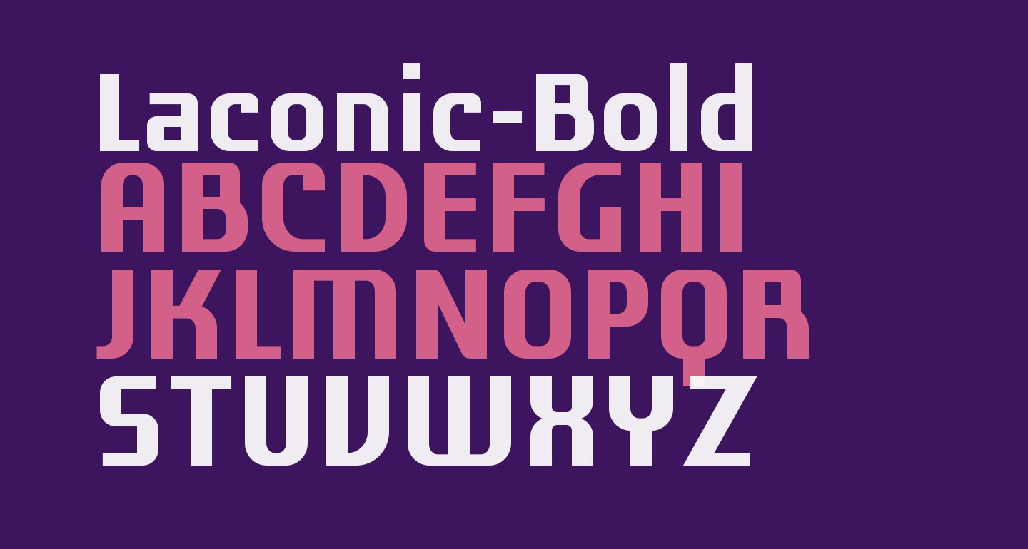 Laconic-Bold free Font - What Font Is