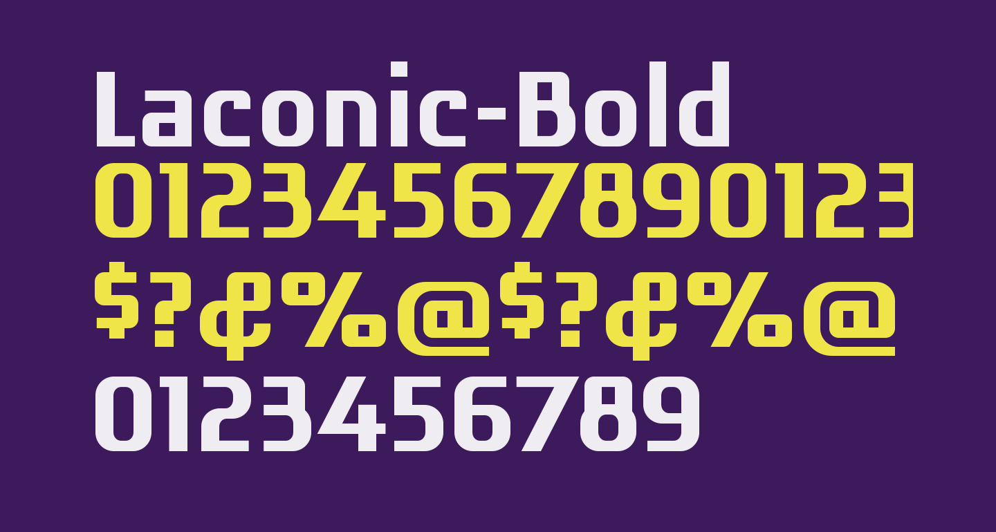 Laconic-Bold free Font - What Font Is