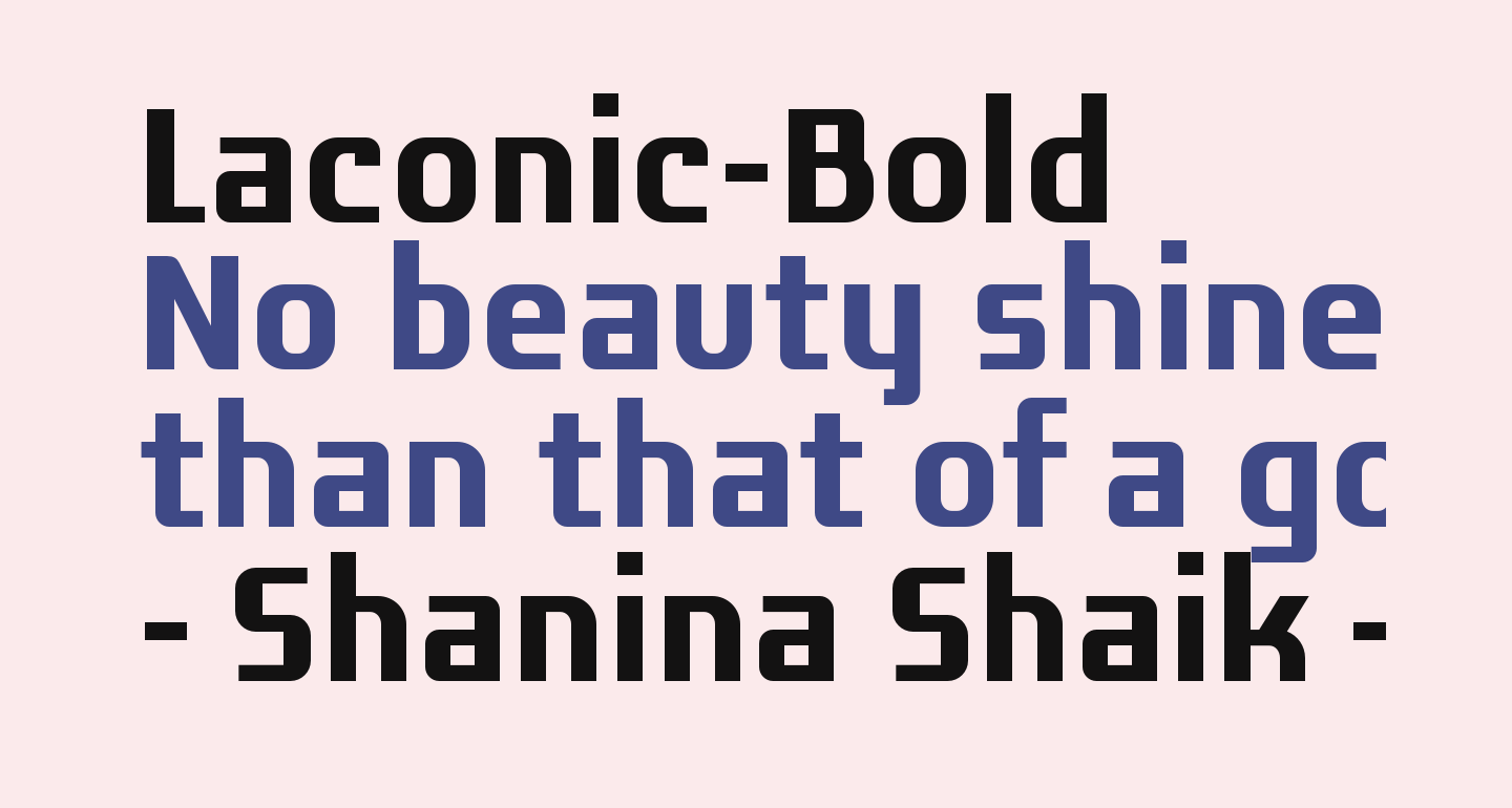 Laconic-Bold free Font - What Font Is
