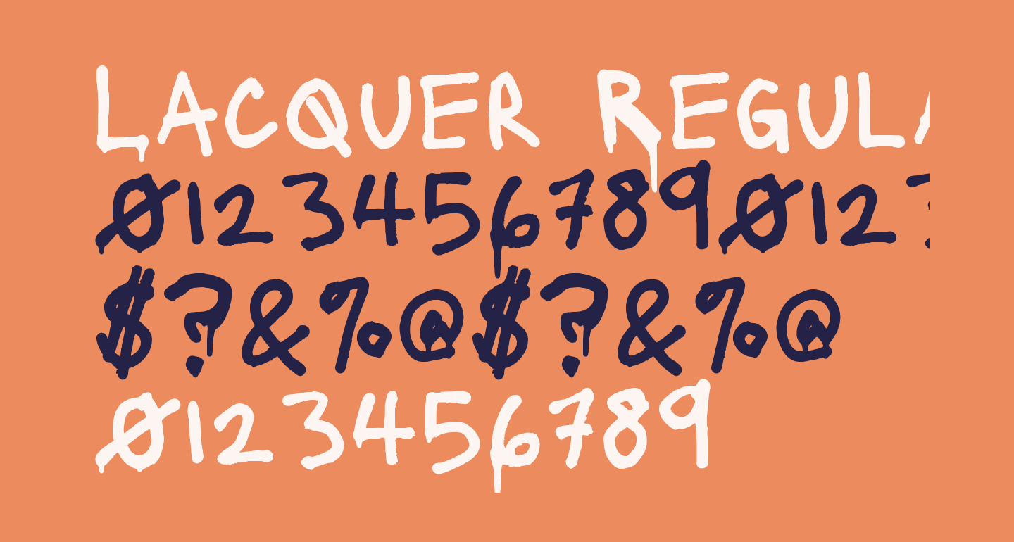 Lacquer Regular free Font - What Font Is