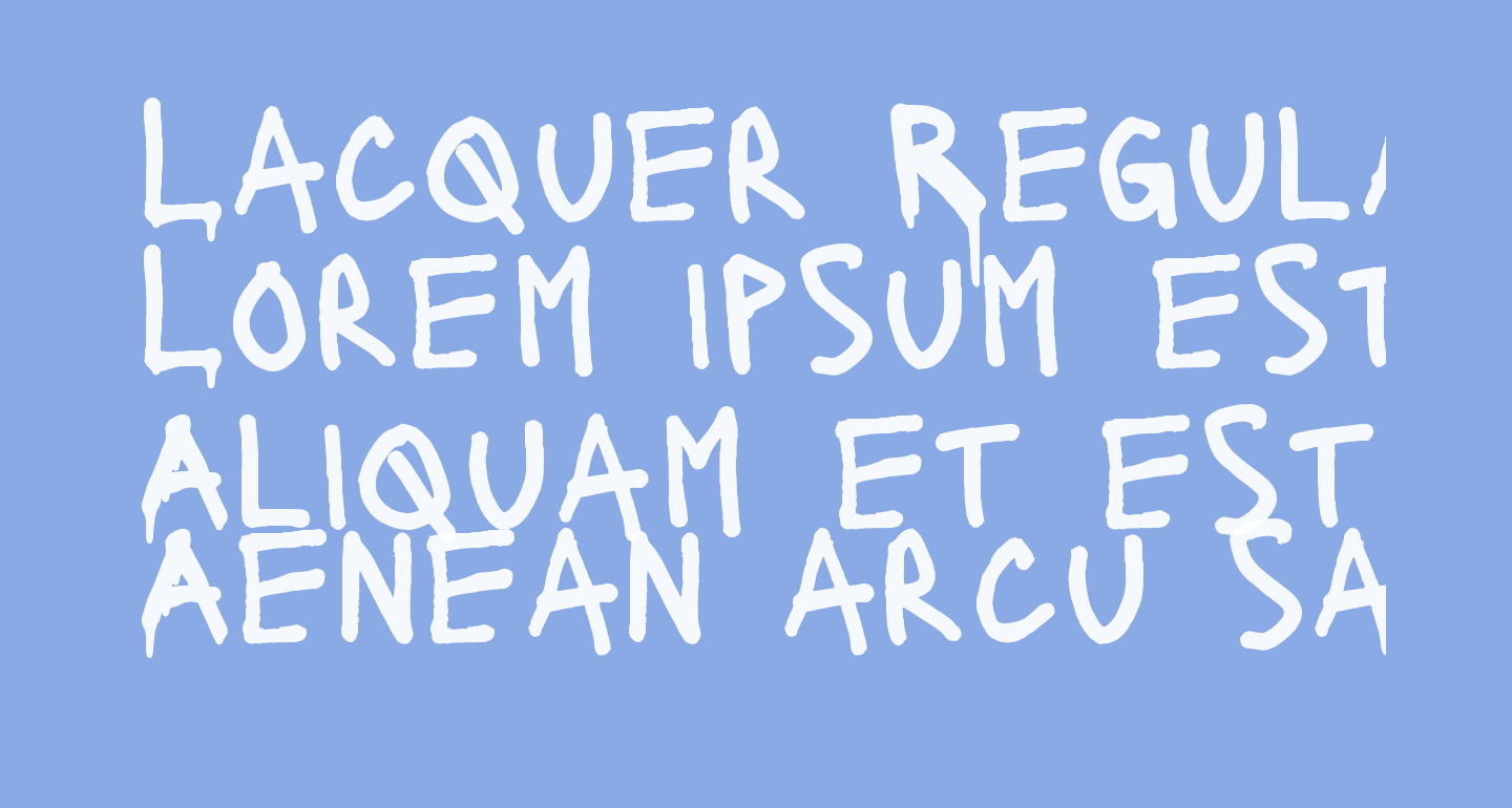 Lacquer Regular free Font - What Font Is