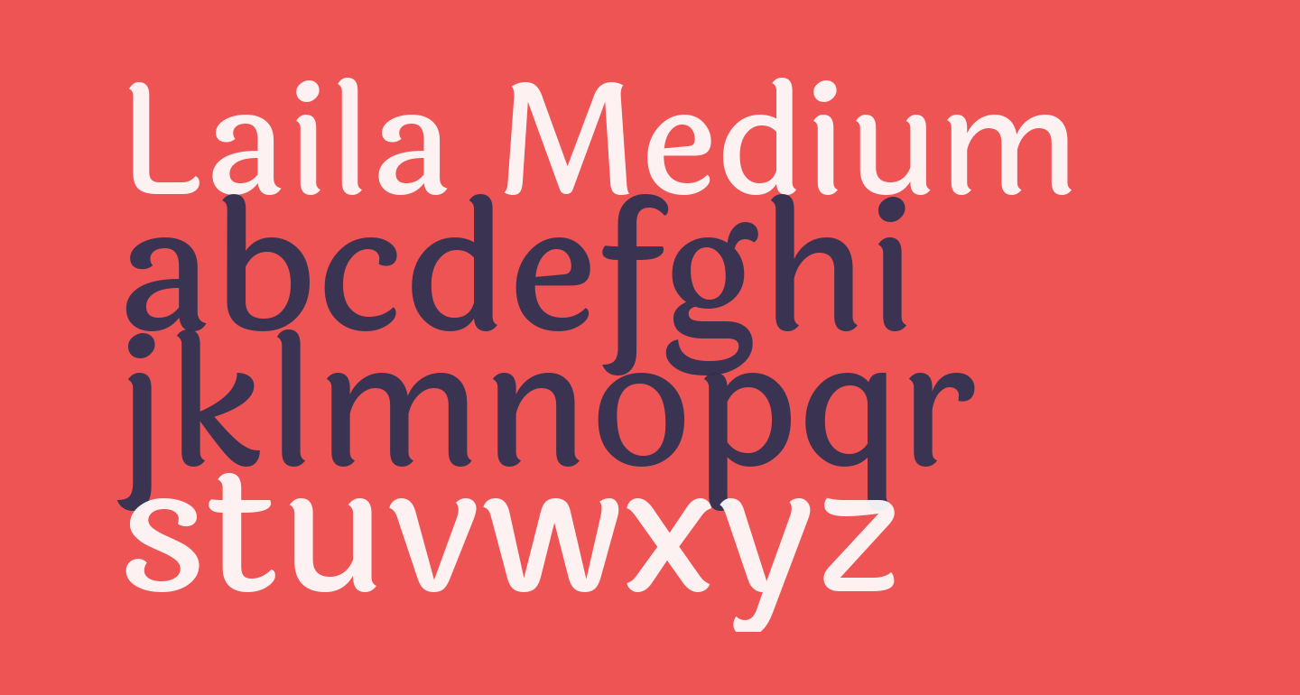 Laila Medium free Font - What Font Is