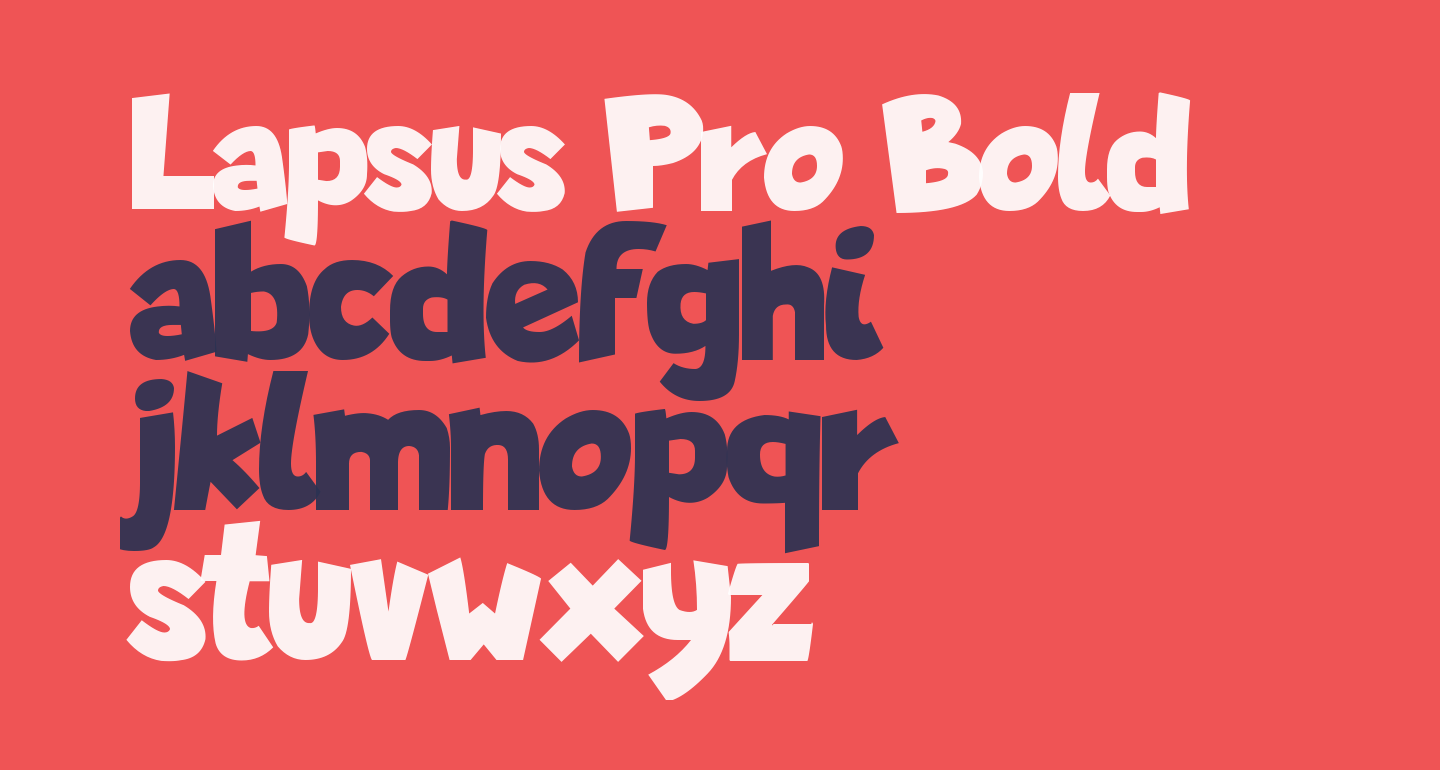 Lapsus Pro Bold free Font - What Font Is