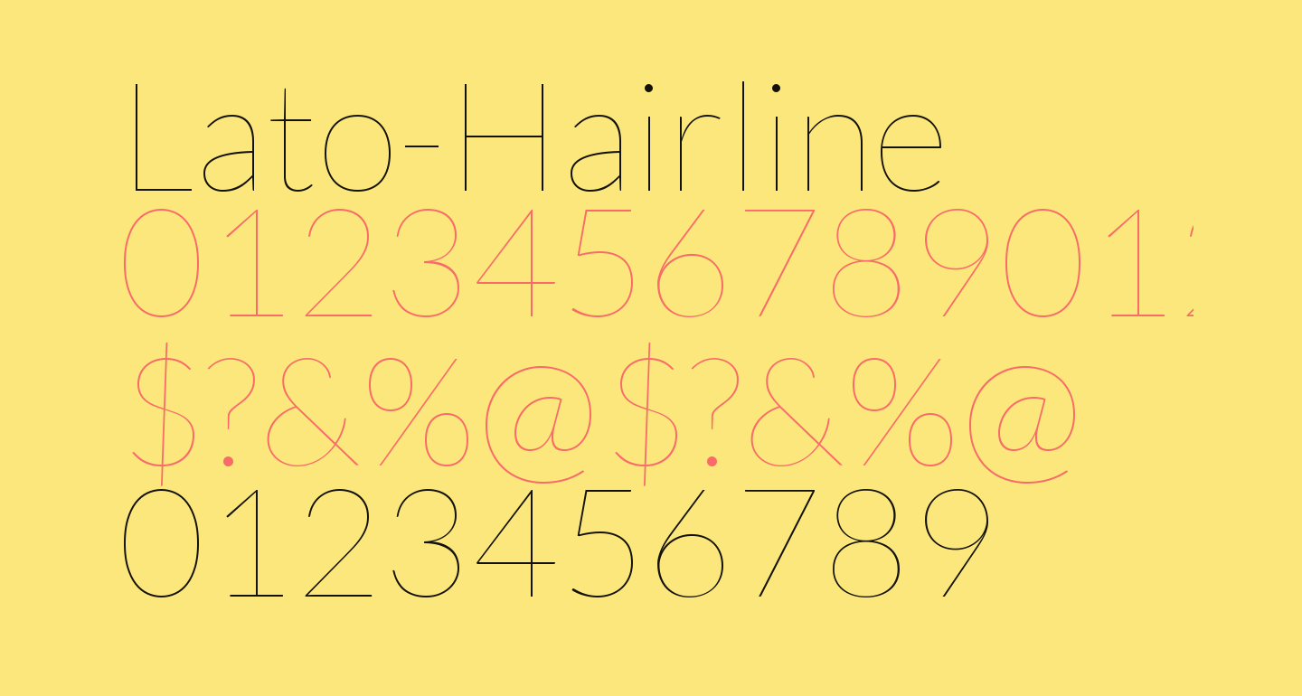 Lato-Hairline free Font - What Font Is