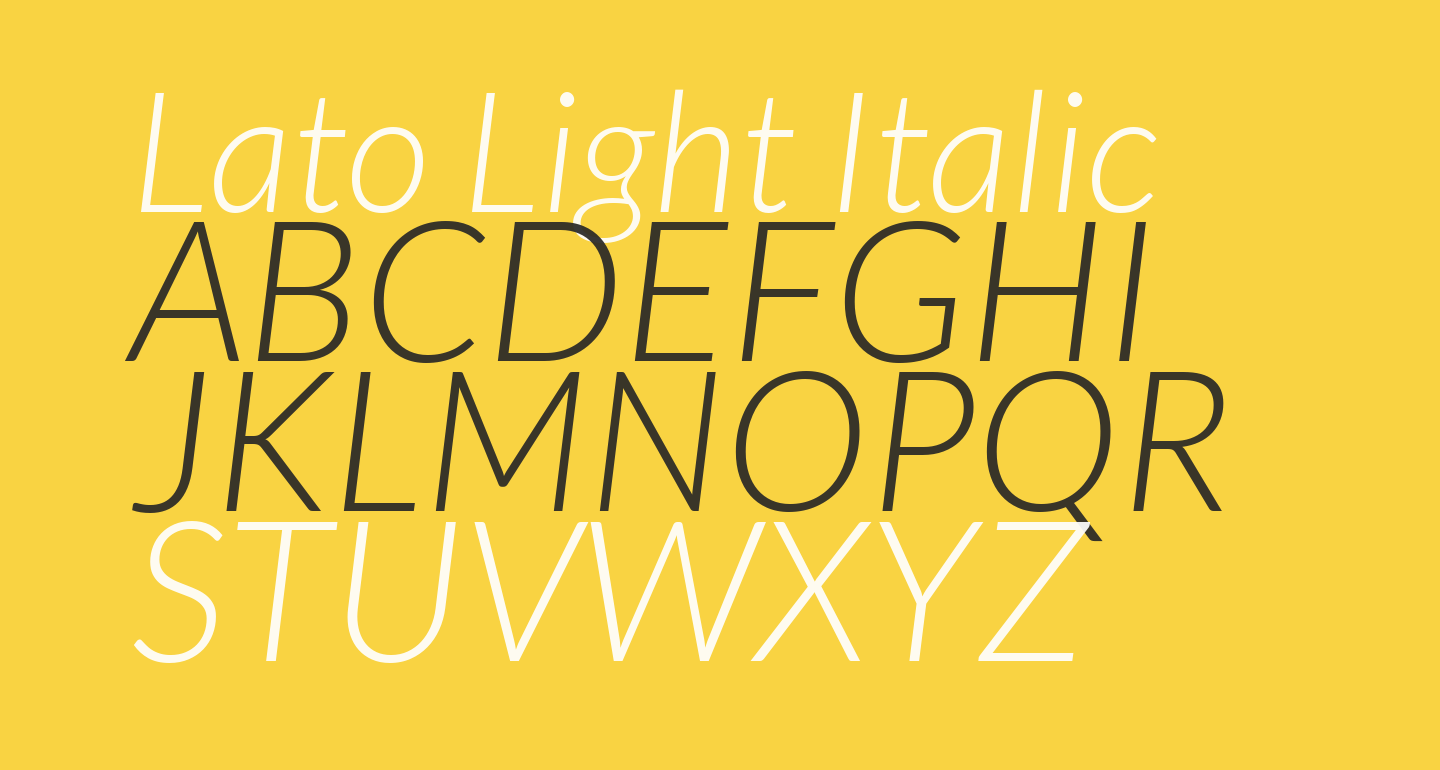 Lato Light Italic free Font - What Font Is