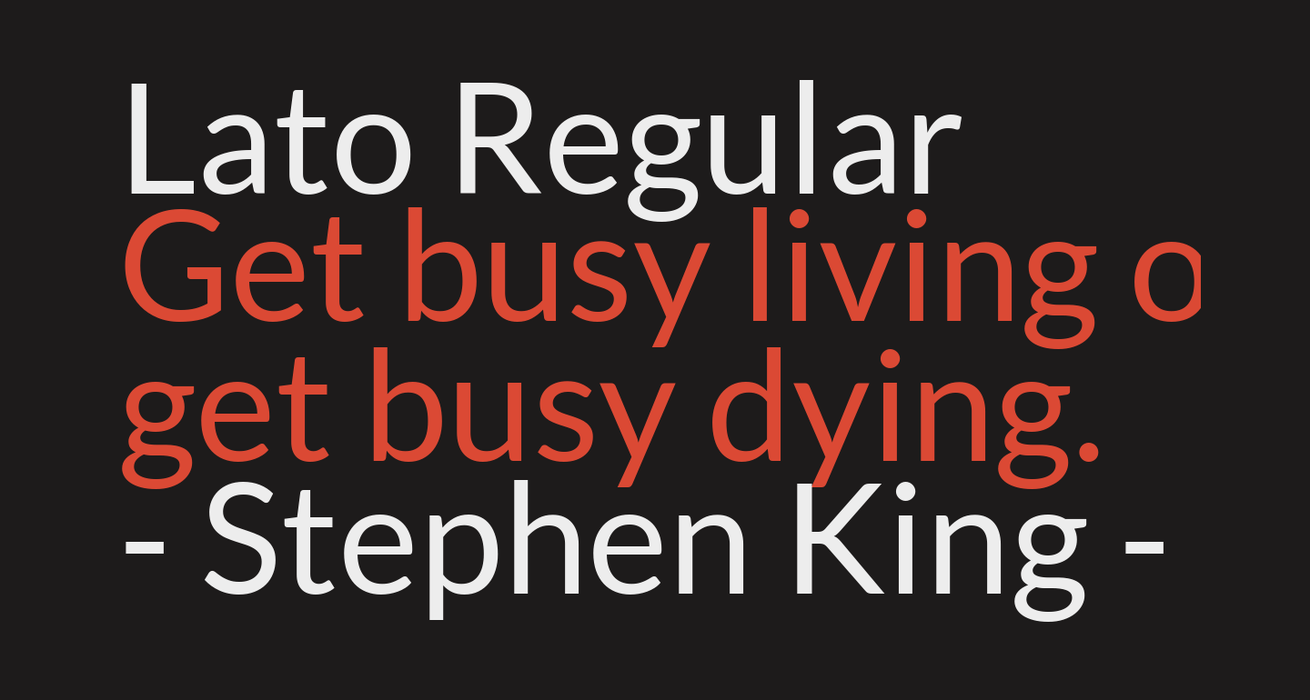 Lato Regular free Font - What Font Is