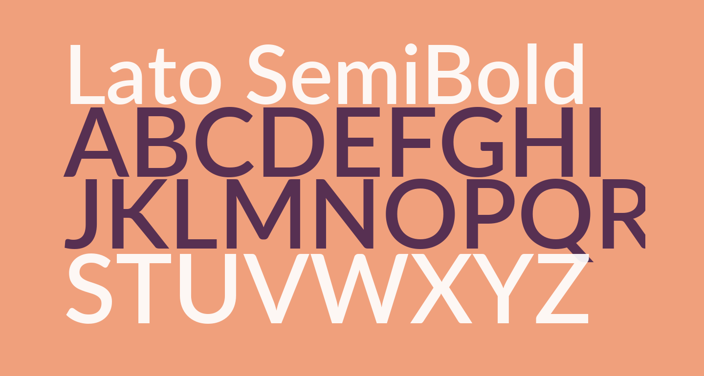 Lato SemiBold free Font - What Font Is