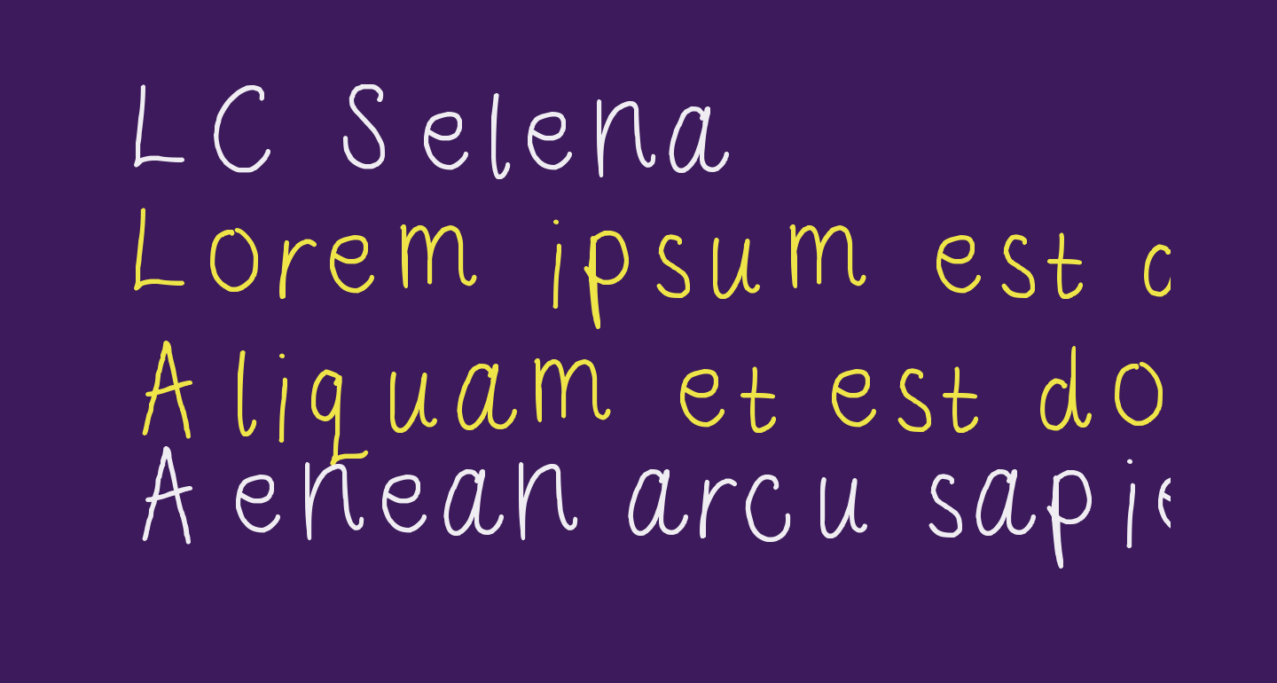 LC Selena free Font - What Font Is